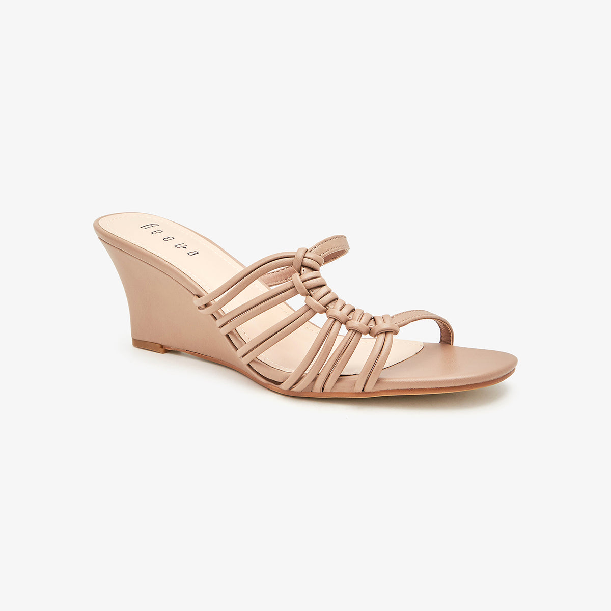 Buy BEIGE Multi-Strap Wedges – ShoePlanet.pk