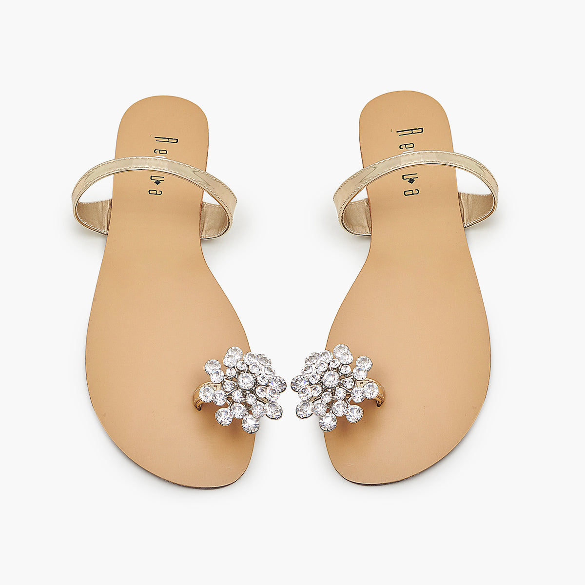 Buy GOLD Fancy Toe Ring Chappals – ShoePlanet.pk