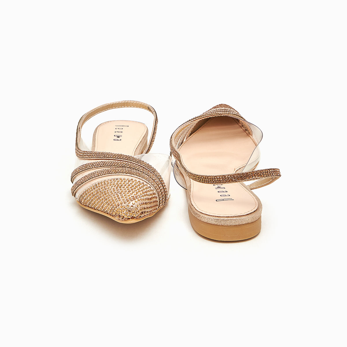 Buy GOLD Embellished Ballerinas – ShoePlanet.pk