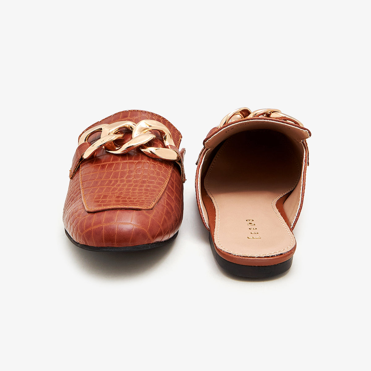 Buy TAN Backless Loafers – ShoePlanet.pk